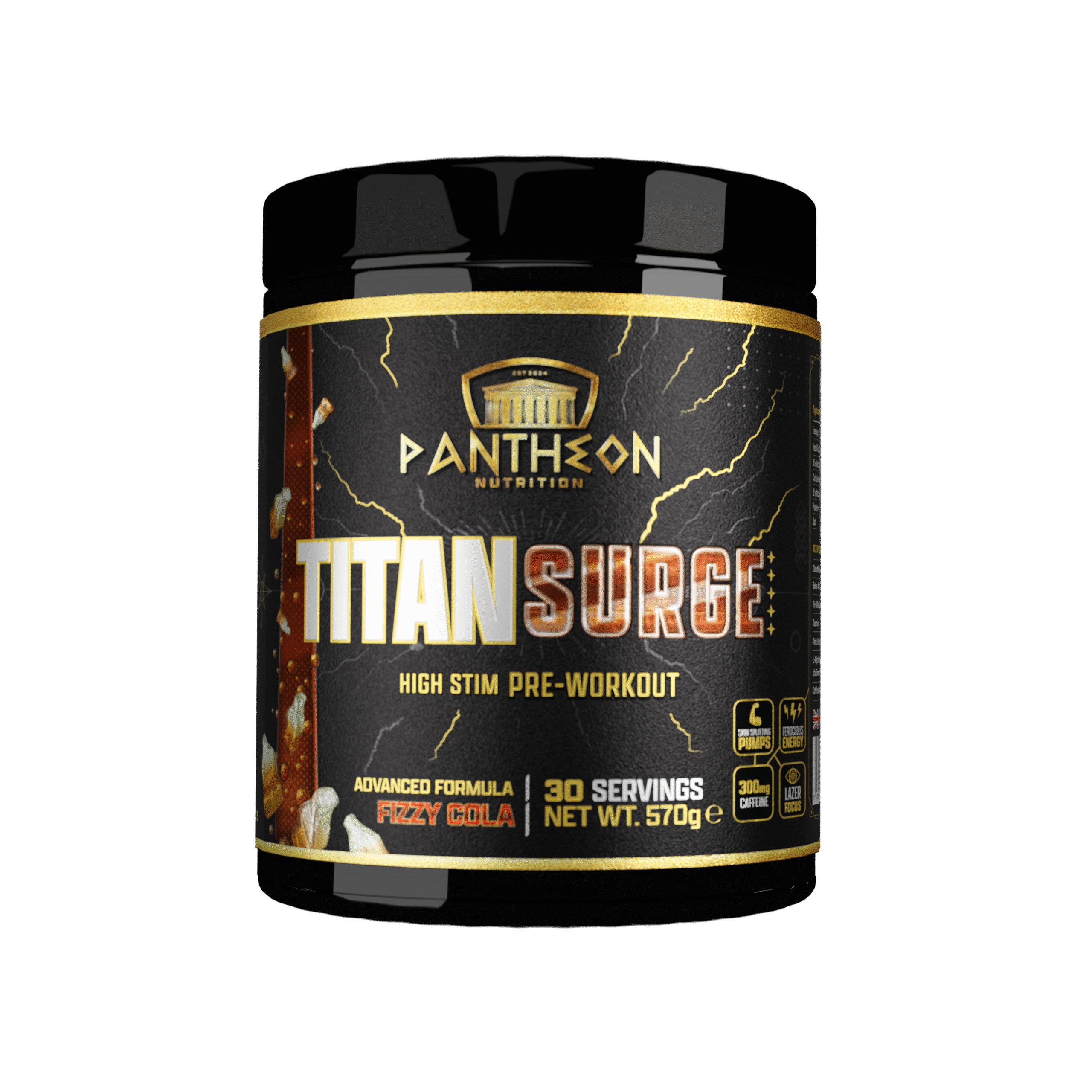 Titan Surge Pre Workout - Fizzy Cola Bottles – Pantheon Nutrition